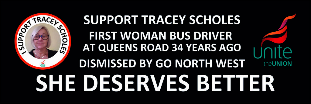 Support the 1st female Bus Driver at Queens Road - She deserves better ...