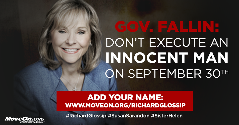 Governor Stitt: Don't execute Richard Glossip | MoveOn