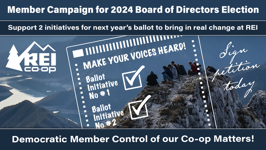 Democratic Control of REI Co-op Matters! | Coworker.org