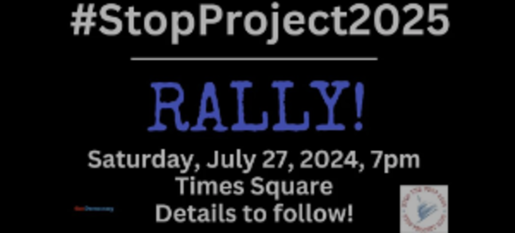 Stop Project 2025 New York City | Women's March