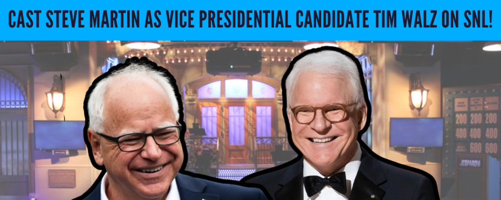Urge "SNL" to cast Steve Martin as vice presidential candidate Tim Walz ...