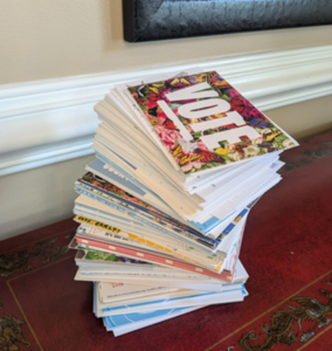 Postcarding for Virginia - Burke Library | Red Wine & Blue