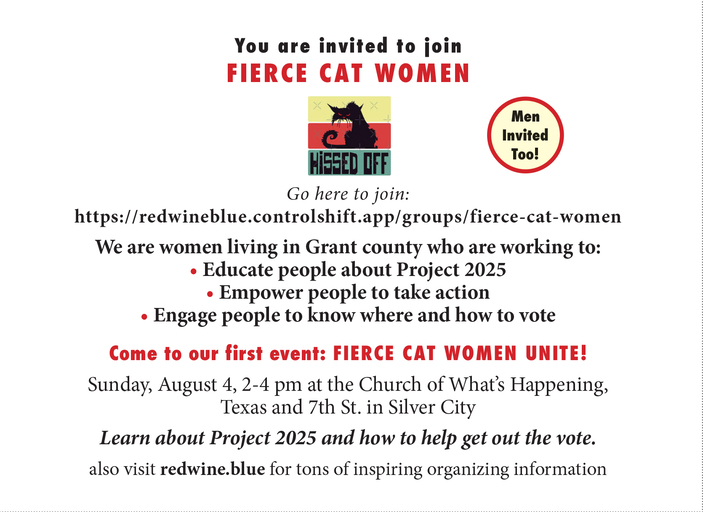 Fierce Cat Women Unite | Red Wine & Blue