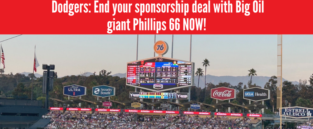 Dodgers: End your sponsorship deal with criminally indicted oil giant ...