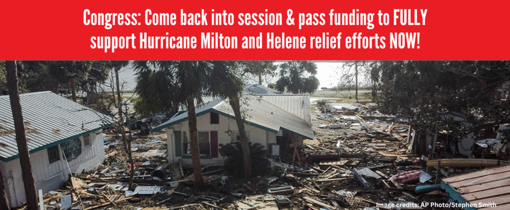 Congress: Come back into session & pass funding to FULLY support ...