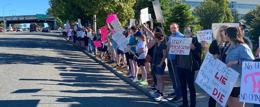 People's March, a Sign Waving Rally & Food Drive, in Everett (Host ...