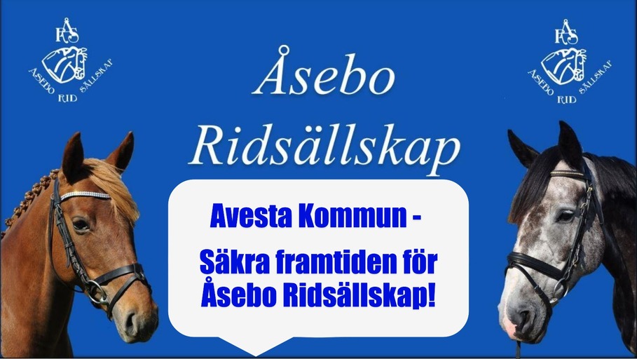 Säkra framtiden för Åsebo Ridsällskap! | MittSkifte | namninsamling och ...