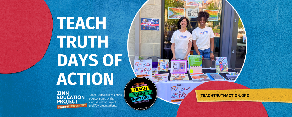 Teach Truth Pop-Up Display at Painesville Square | Public School Strong