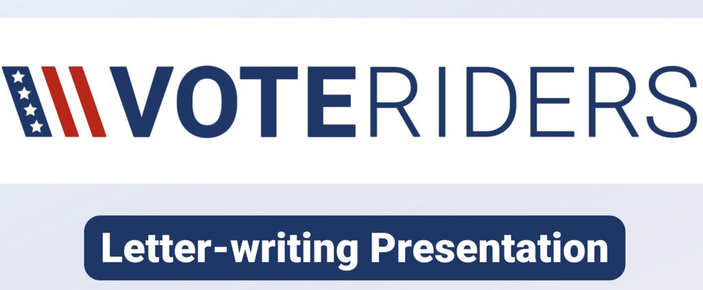 Vote Riders Letter Writing | Red Wine & Blue