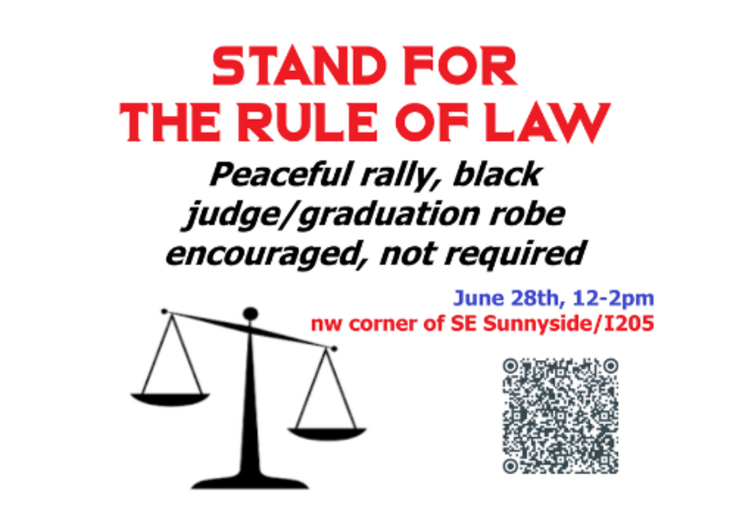 Stand for The Rule of Law | Red Wine & Blue