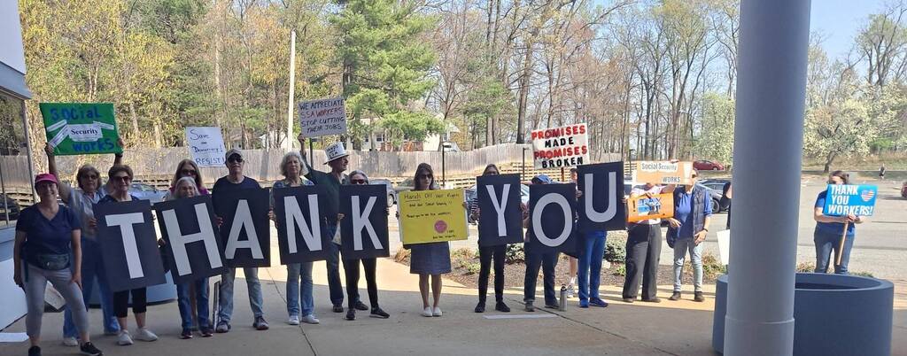 Rally to Suppoort both Ukraine & Social Security Staff | Red Wine & Blue