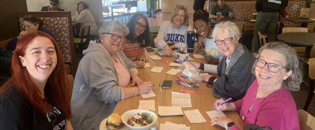 Postcard Writing Party East PWC | Red Wine & Blue