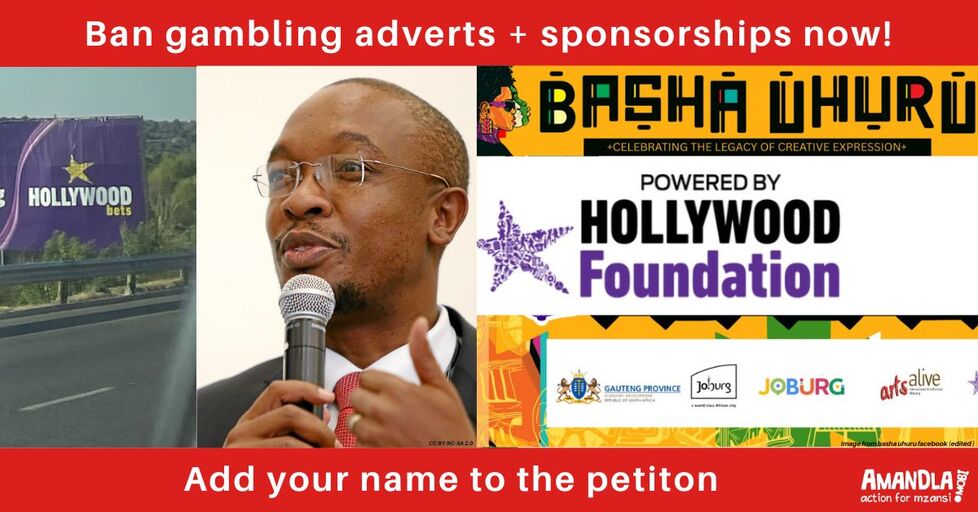 Ban gambling adverts + sponsorships now! | Awethu.mobi
