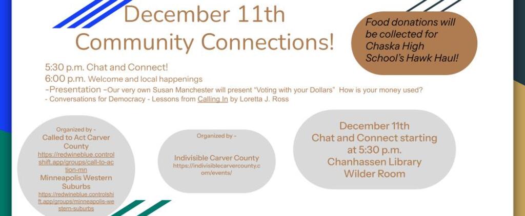 Community Connections | Red Wine & Blue