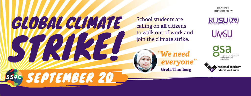RMIT: Support for Global Climate Strike Sept 20 | Megaphone Australia