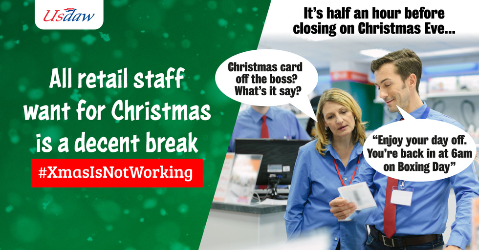 Shopworkers deserve a decent break at Christmas | Megaphone UK
