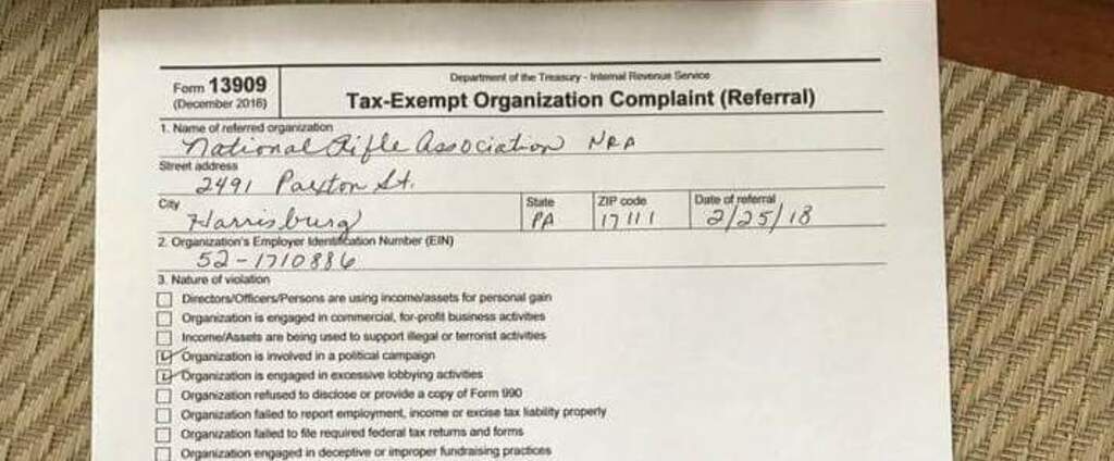 Remove tax-exempt status from the NRA | RootsAction